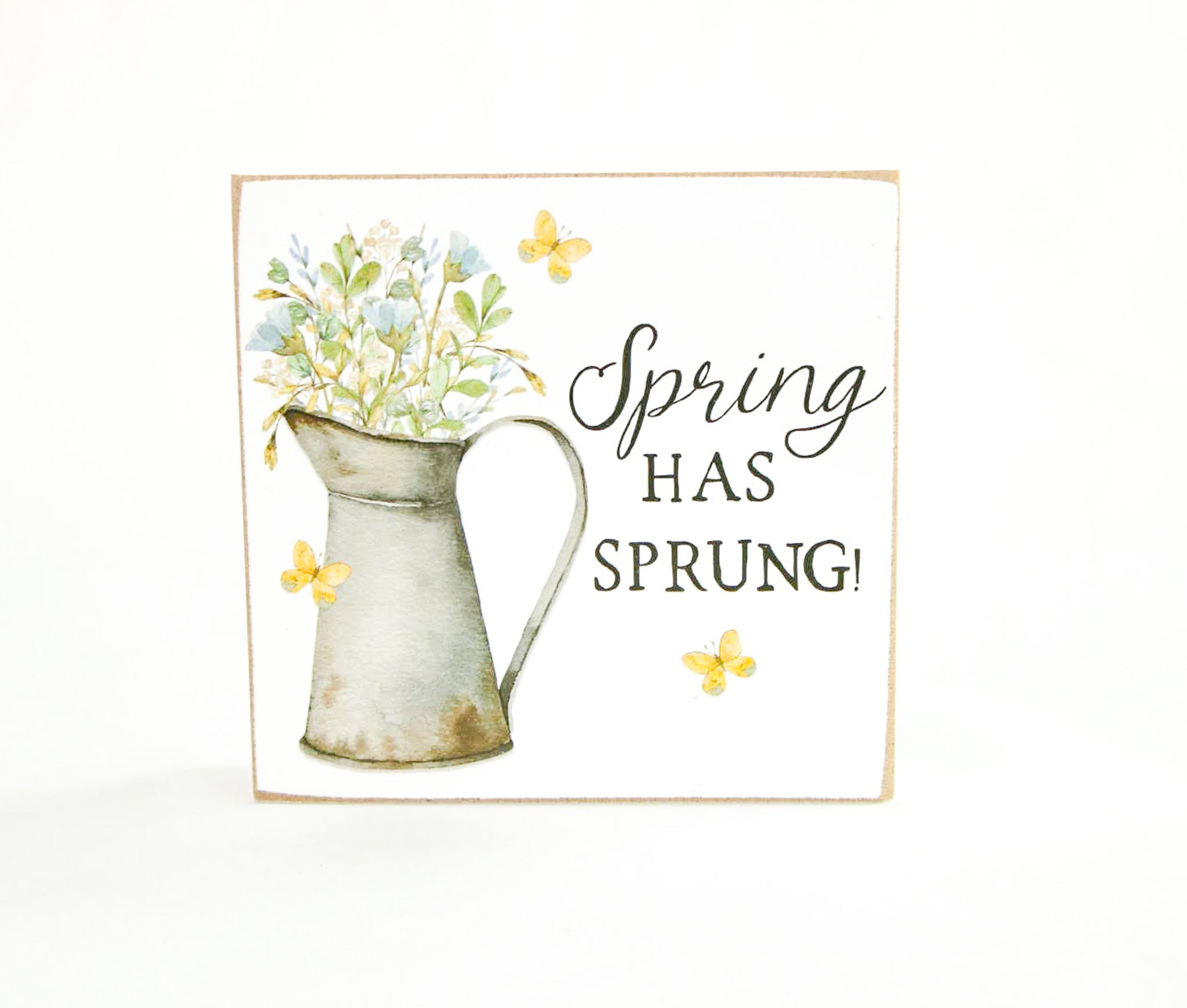 "Spring has Sprung" Sign – Tiered Tray Decor Box