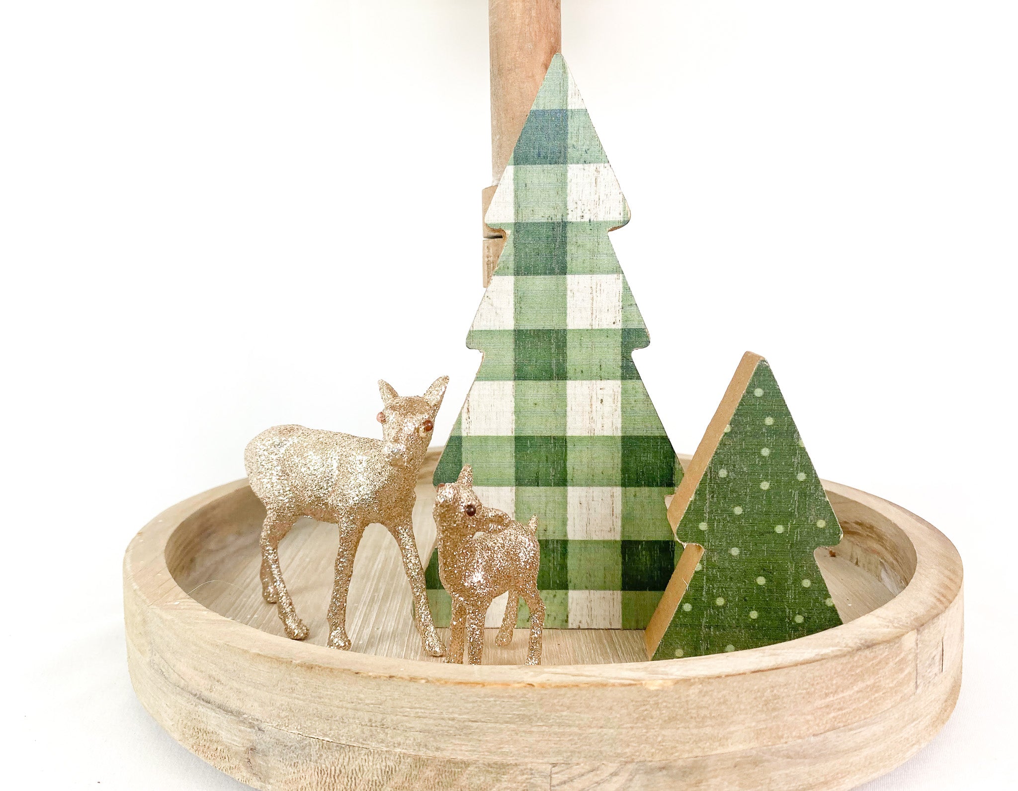 Doe And Fawn Deer Set – Tiered Tray Decor Box